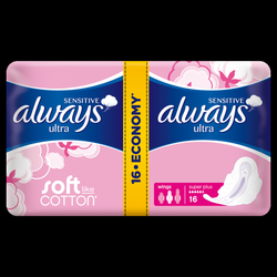 Damski vložki Ultra Sensitive Super Plus, Always, 16 kosov - Ceneje.si