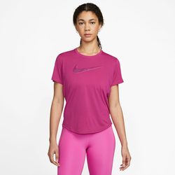 Nike W NK DF SWOOSH HBR SS TOP, ženska majica za trčanje, roza FB4696 ...