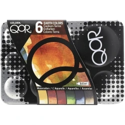 QOR Watercolor Modern Set akvarel boja Earth Colors 6 x 5 ml - Jeftinije.hr