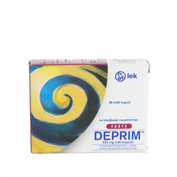 LEK kapsule Deprim forte 425 mg, 20kos - Ceneje.si