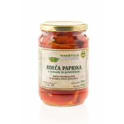 RDEČA PAPRIKA S ČESNOM IN PETERŠILJEM 700 G (NETO PLOD 500 G) - Ceneje.si
