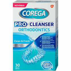 Corega Pro Cleanser Orthodontic Tabs tablete i otopine za čišćenje 1 ...