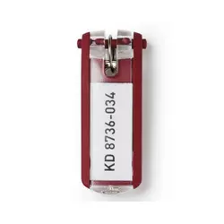 Durable Privjesak za ključeve Durable KEY CLIP - 1957 Crvena 6 ST ...