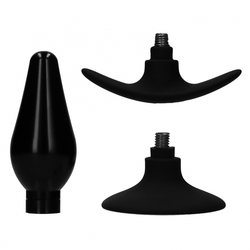 Ouch! Interchangeable Butt Plug Set Pointed Large Black - Jeftinije.hr