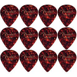 Fender 551 Shape Classic Celluloid Picks Shell Medium 12 Pack ...