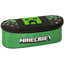 Ovalna školska pernica - Minecraft Pixels, 1 zatvarač - Jeftinije.hr