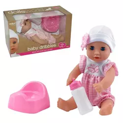 DENIS Baby Dribbles 54-806000 dojenček s funkcijama, 30 cm - Ceneje.si
