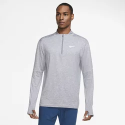 Nike DRI-FIT ELEMENT 1/2-ZIP RUNNING TOP, muška majica za trčanje, siva ...