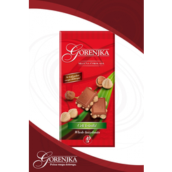 Gorenjka - mlečna čokolada s celimi lešniki, 100 g - Jeftinije.hr