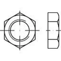 Šestrobe matice M18 DIN 80705 galvanizirano pocinkano jeklo, rumeno ...