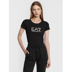 EA7 Emporio Armani Majica, crna / bijela - Jeftinije.hr