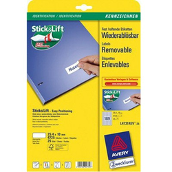 AVERY-ZWECKFORM etiketa L4731 25,4 x 10MM 25L ODLEPLJIVE - Jeftinije.hr