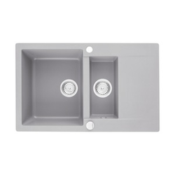SINK SOLUTION sudoper NATURA 120 PLUS, sivi - Jeftinije.hr