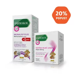 Pip Farmakol Imunalpip Plus sirup + Matična mliječ Junior ampule za ...
