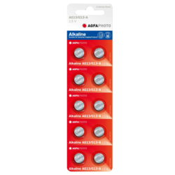 AgfaPhoto alkalna gumbna baterija LR44-LR1154-AG13, blister 10 kosov ...