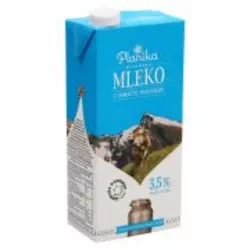 TRAJNO MLEKO Z DOMAČIH TRAVNIKOV 3,5%M.M., ML. PLANIKA, 1L - Ceneje.si