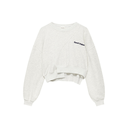 Pull&Bear Sweater majica, siva melange - Jeftinije.hr