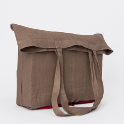 Lanena Torba, zložljiva - NATUR - Ceneje.si