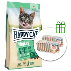 Happy Cat Minkas Perfect Mix 10 kg + 16 x 100 g Happy Cat DUO Paté ...