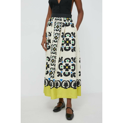 Bombažno krilo Luisa Spagnoli TEMPERINO rumena barva, 540831 - Ceneje.si