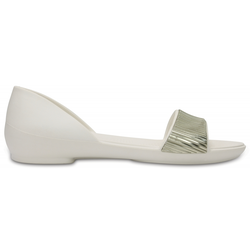 Crocs Lina Embellished D’Orsay Flat Oyster / Champagne - Jeftinije.hr