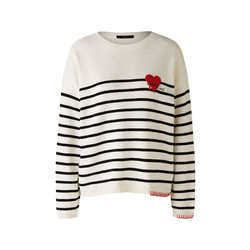 OUI Pulover, krvavo crvena / crna / prljavo bijela - Jeftinije.hr