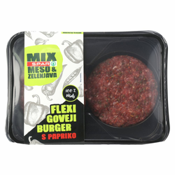 FLEXI GOVEJI BURGER S PAPRIKO MIX MESO & ZELENJAVA, SPAR, 300G - Ceneje.si