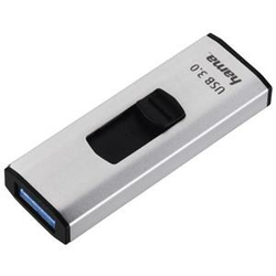 HAMA "4Bizz" USB Flash Drive, USB 3.0, 128 GB, 90 MB/s, srebrno/črno ...