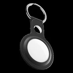 NEW Obesek za ključe KeyBudz AirTag - zaščitni usnjeni ovitek za AirTag 2-pack (črn) - Ceneje.si