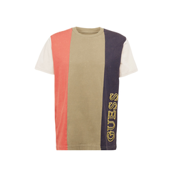 GUESS Majica, mornarsko plava / kaki / koraljna / bijela - Jeftinije.hr