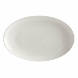 Bel porcelanast krožnik Maxwell & Williams Basic, 25 x 16 cm - Ceneje.si