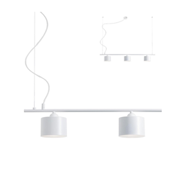 Redo 01-1550 - Lestenec na vrvici MILLER 3xE27/230V bela - Ceneje.si