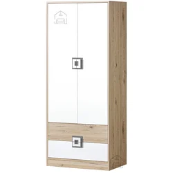 Garderobna omara Nico 1 - hrast/siva - Ceneje.si