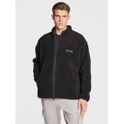 ADIDAS ORIGINALS Flis jakna, crna / bijela - Jeftinije.hr
