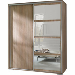 Ormar s kliznim vratima Leo - 180 cm - Sonoma - Jeftinije.hr