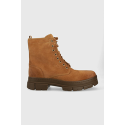 Piščančki iz semiša UGG Skyview Service Boot moški, rjava barva - Ceneje.si