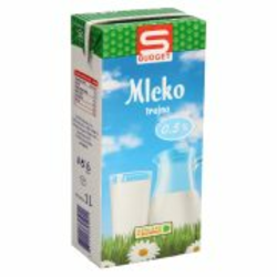 TRAJNO MLEKO 0,5%, S-BUDGET, 1L - Ceneje.si