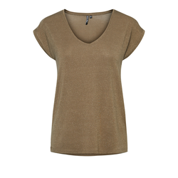 PIECES Majica ''Billo'', rjava - Ceneje.si