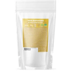 BrainMax Pure Mini banane u mliječnoj čokoladi, BIO, 200 g - Jeftinije.hr