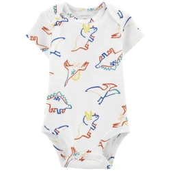CARTER''S Body Kratki rokavi Slonokoščena kost Dino Boy 18m - Ceneje.si