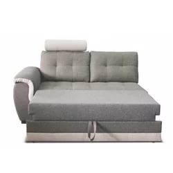 Raztegljiv dvosed, temno siva/smetana, RUBA 2R + LB - Ceneje.si