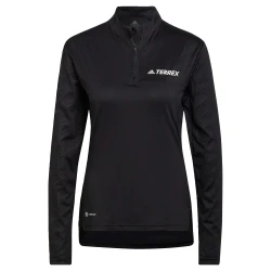 adidas W MT HALF ZI LS, ženski flis zip, crna H53394 - Jeftinije.hr