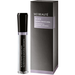 M2 Beauté Black Nano Mascara Nutrition & Natural Growth voluminozna ...