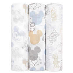 aden+anais® komplet 3 pelene za povijanje 120x120 disney mickey ...