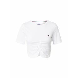 Tommy Jeans Topi & Bluze TJW CROP RUCHE TOP Bela - Ceneje.si
