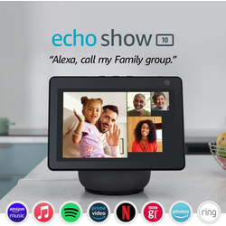 Echo Show 10 (3rd generation) | HD smart display with motion and Alexa, Charcoal Fabric - Ceneje.si