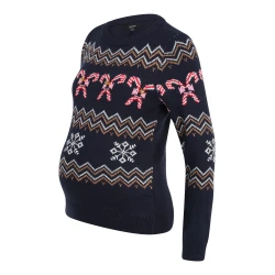 Vero Moda Maternity Pulover ''CANDYCANE'', mornarsko plava / višnja ...