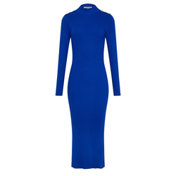 Morgan Pletena obleka, modra - Ceneje.si