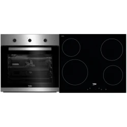 BEKO vgradna pečica BIE22102X + steklokeramična kuhalna plošča HIC64401 ...