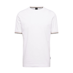 BOSS Black Majica ''Thompson 04'', karamela / crna melange / bijela ...